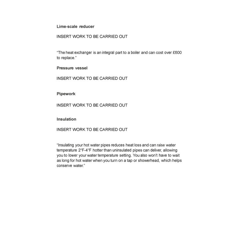 Boiler Installation Quote Template - Digital Download for Domestic ...