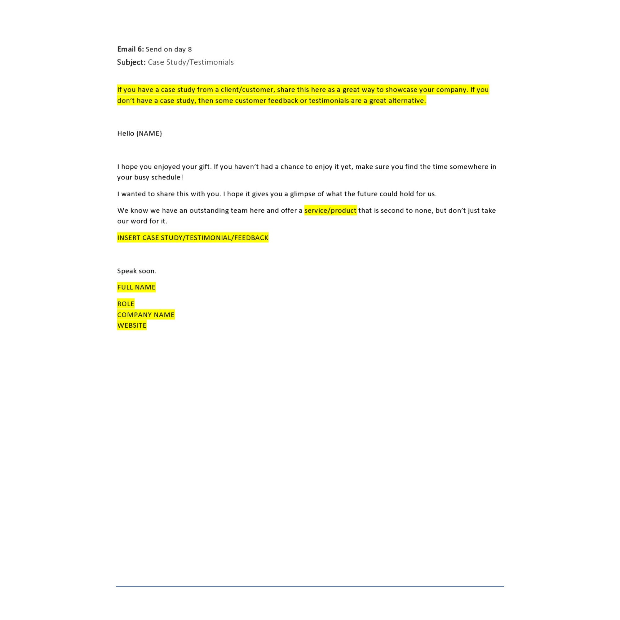 Proven New Customer Email Campaign Template - Digital Download for ...