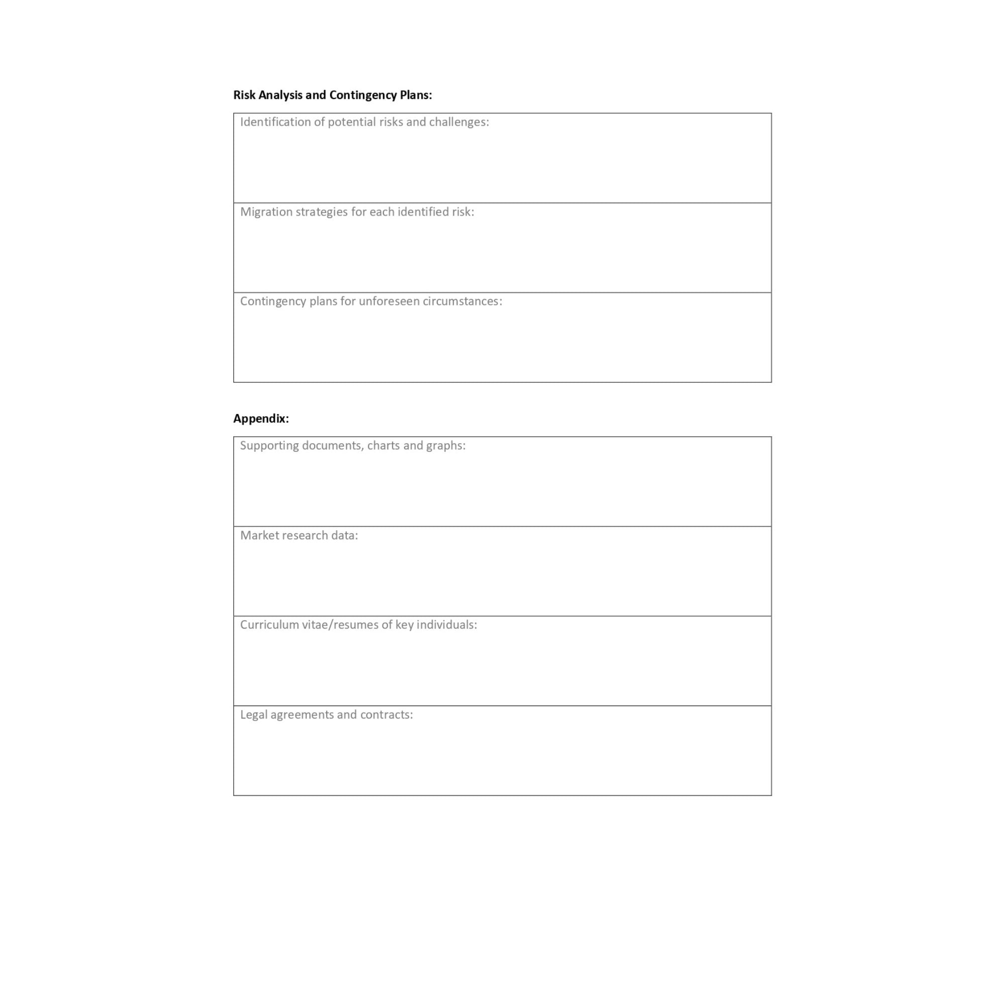 Comprehensive Business Plan Template & Guided Notes for Effortless ...