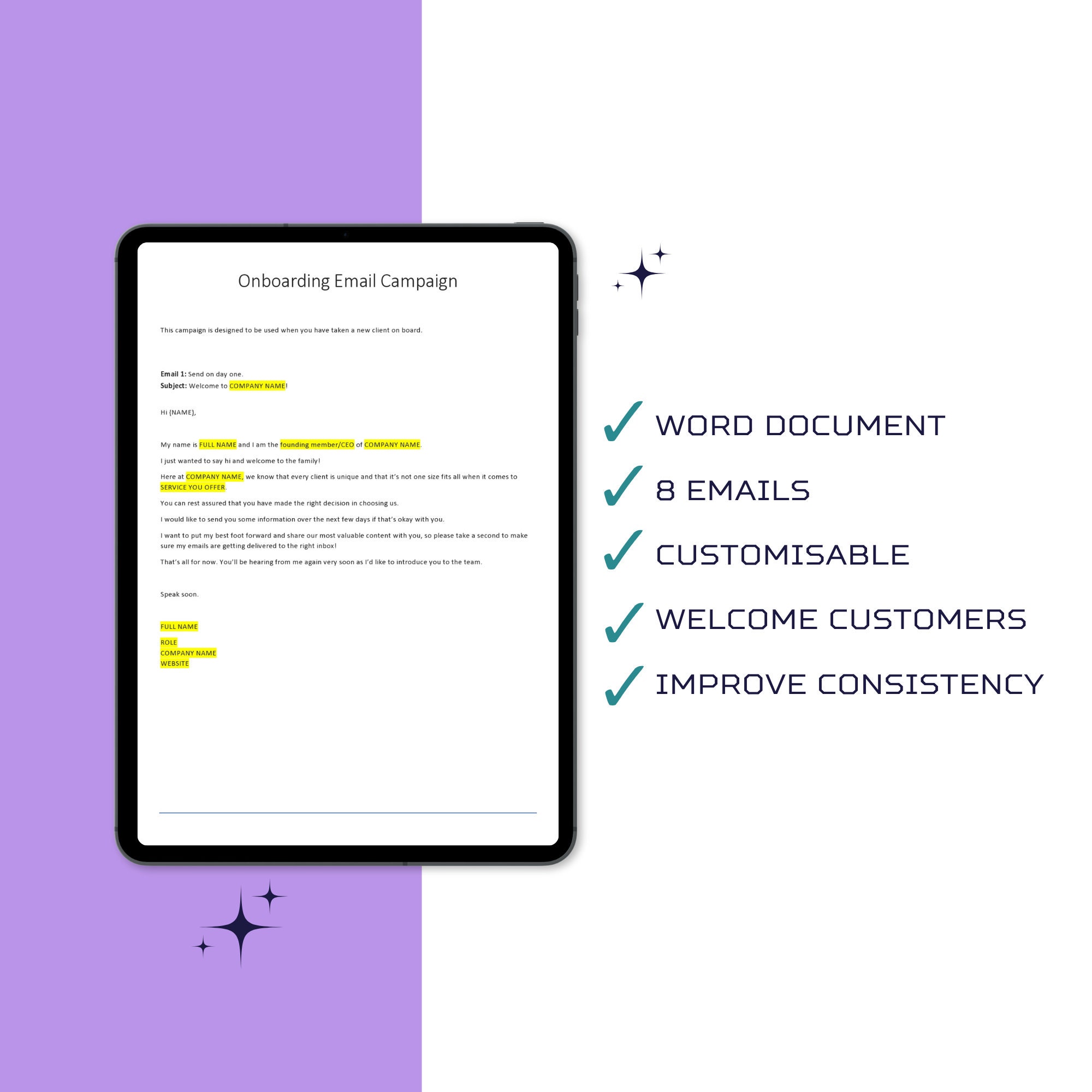 Proven New Customer Email Campaign Template Digital Download for ...
