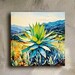 Agave Cactus Plant Canvas Print - Desert Wall Art - Cactus Lover Gift ...
