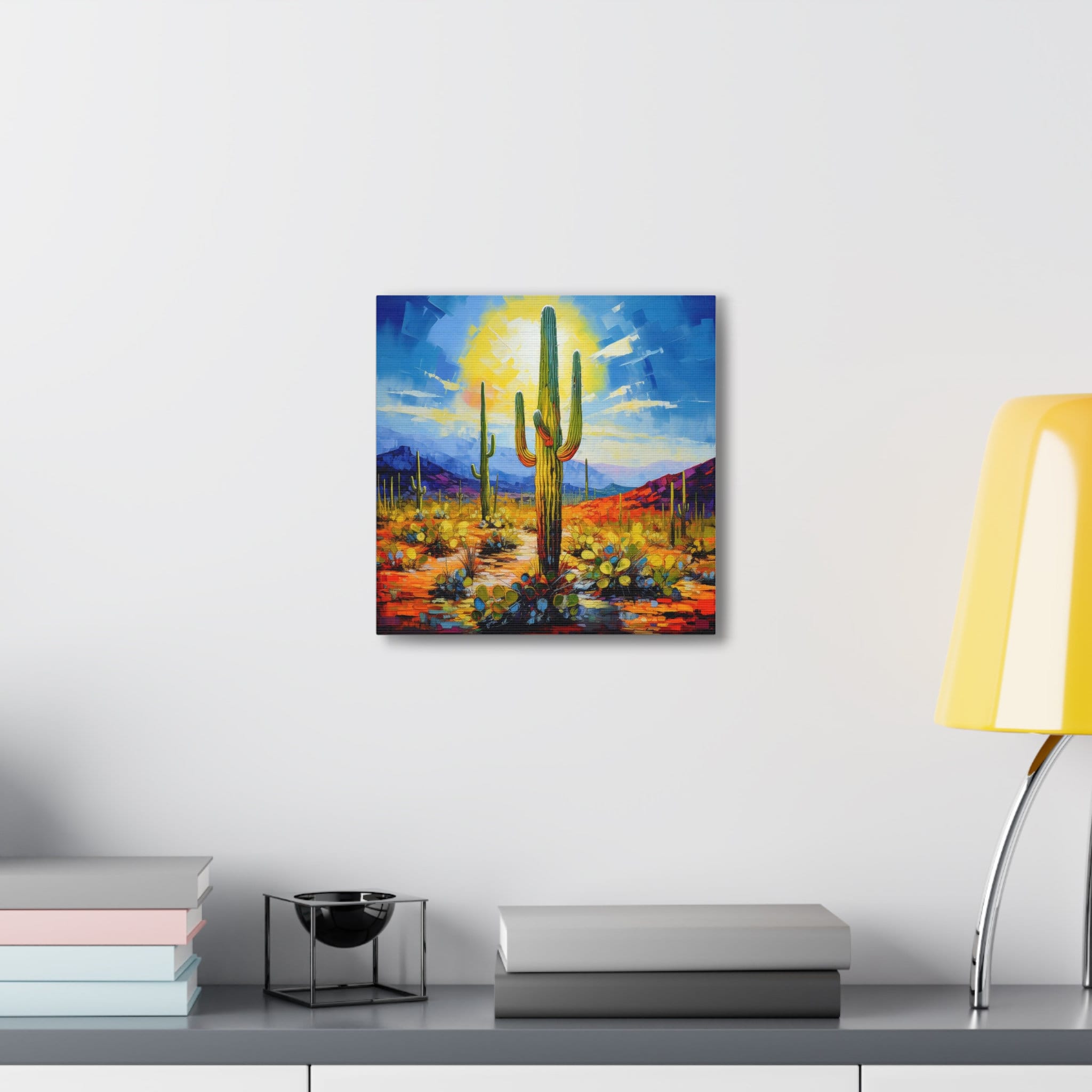 Saguaro Cactus Canvas Print Western Wall Art Cactus Lover - Etsy