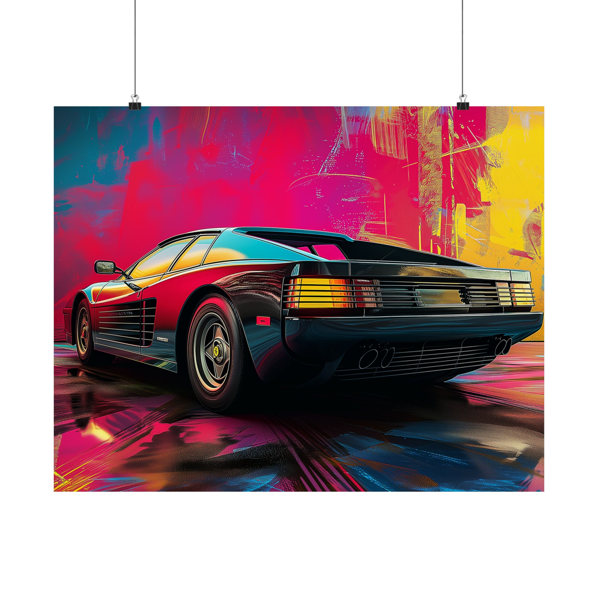 Ferrari Testarossa Premium Matte Poster Wall Decor for Car Guys - Etsy