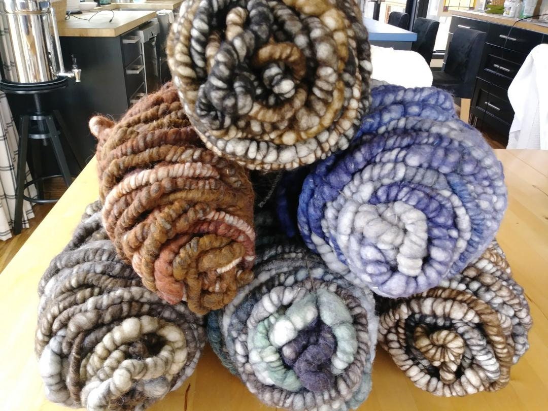 Tunis Wool Core Spun, Rug Wool Bumps, 55 Yards - Etsy