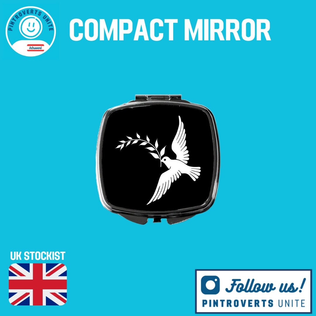 Compact Mirror Peace Bird Silhouette Make-up Accessories UK - Etsy