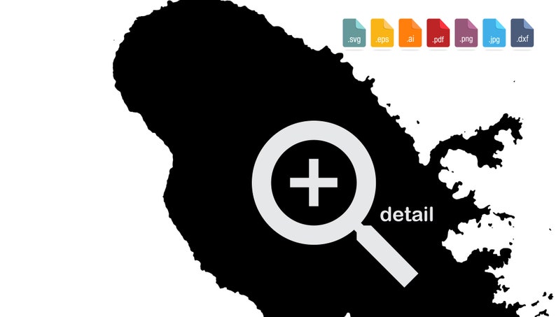 Martinique Map Svg, Martinique Island Map Svg, Martinique, Matinik ...