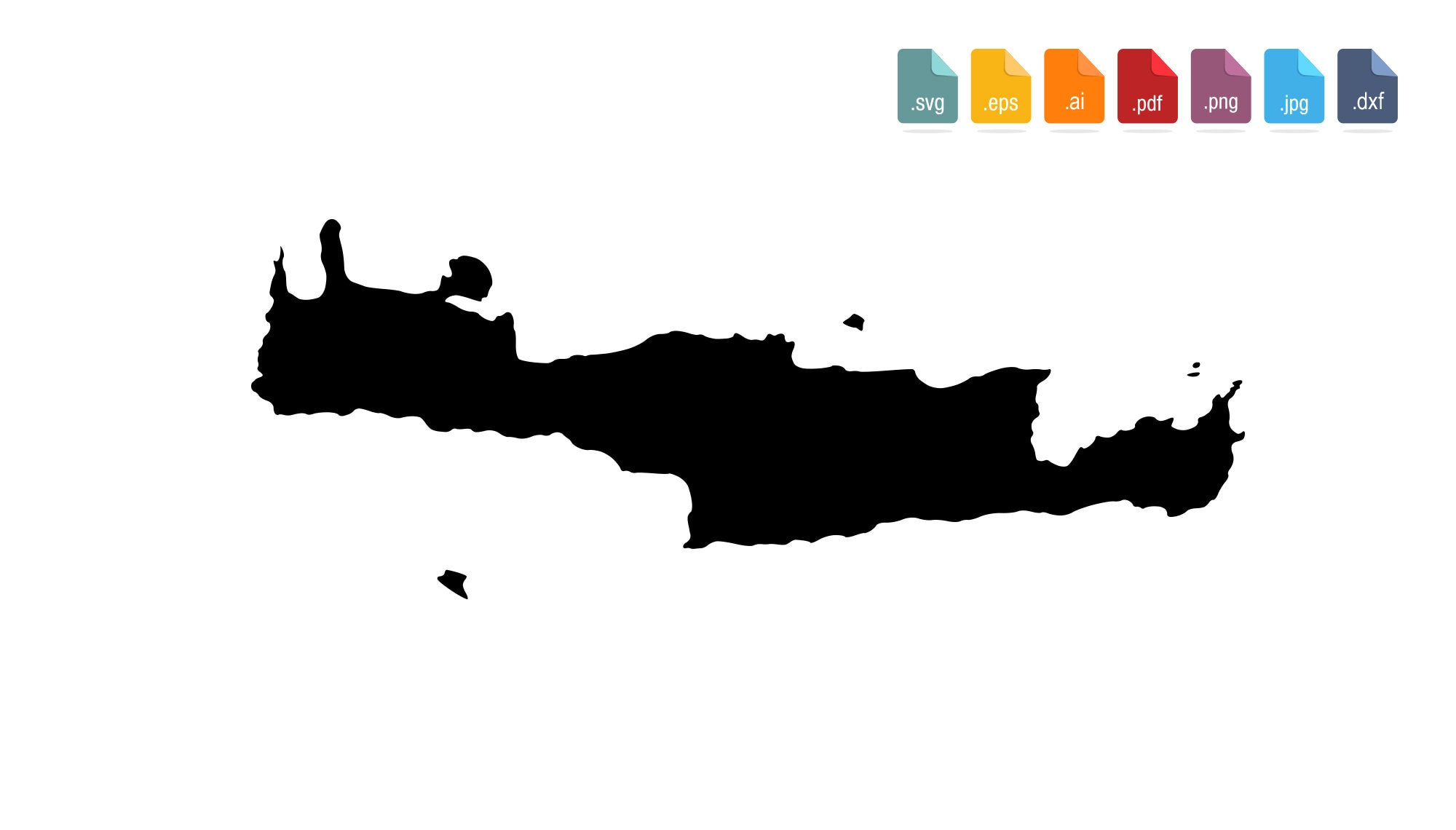 Crete Map Svg, Kriti Map Svg, Creta Svg, Svg, Eps, Ai, Pdf, Png, Jpg ...