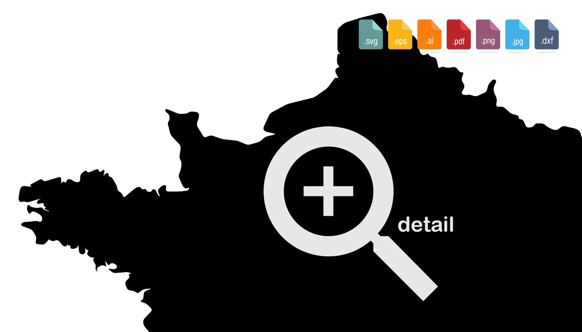 France Map Svg, Map of France Svg, Carte De France Svg, Svg, Eps, Ai ...