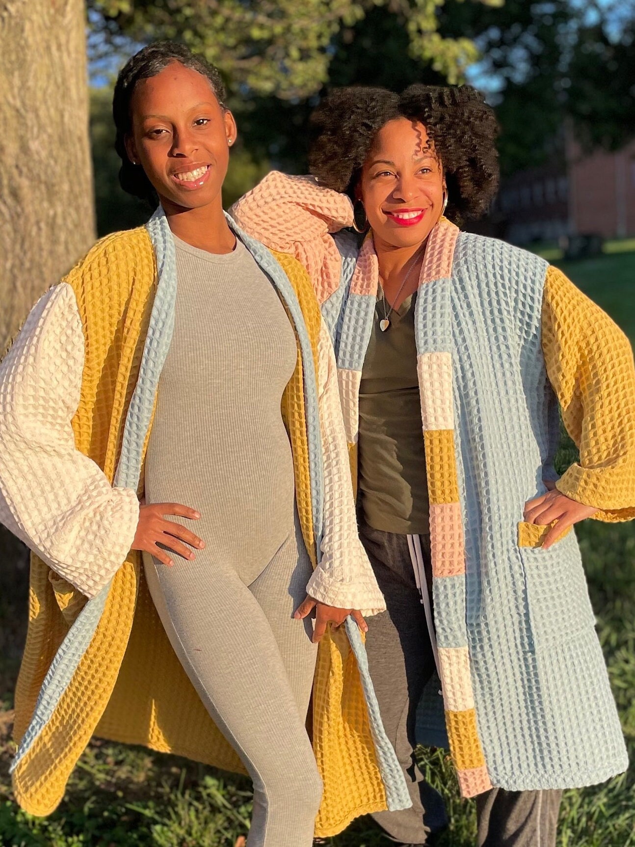 Waffle Cozy Duster/cardigan - Etsy