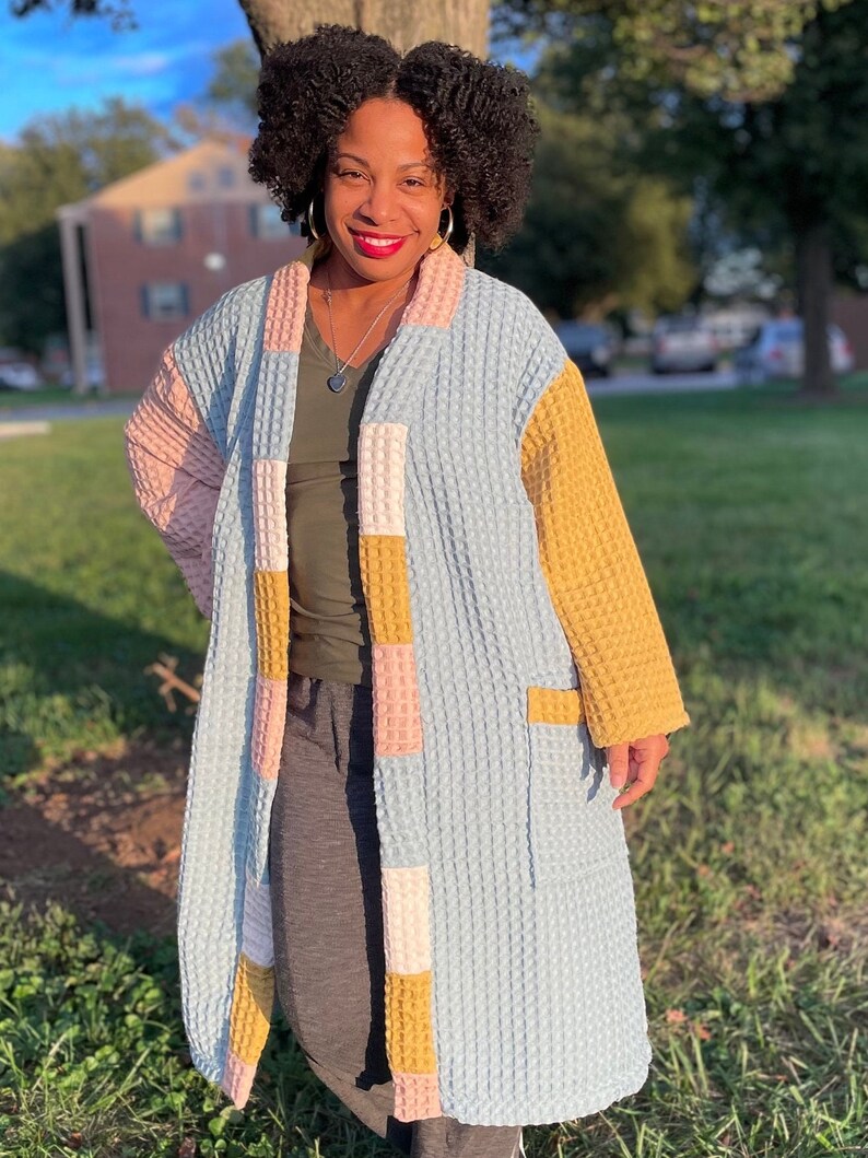 Waffle Cozy Duster/cardigan - Etsy