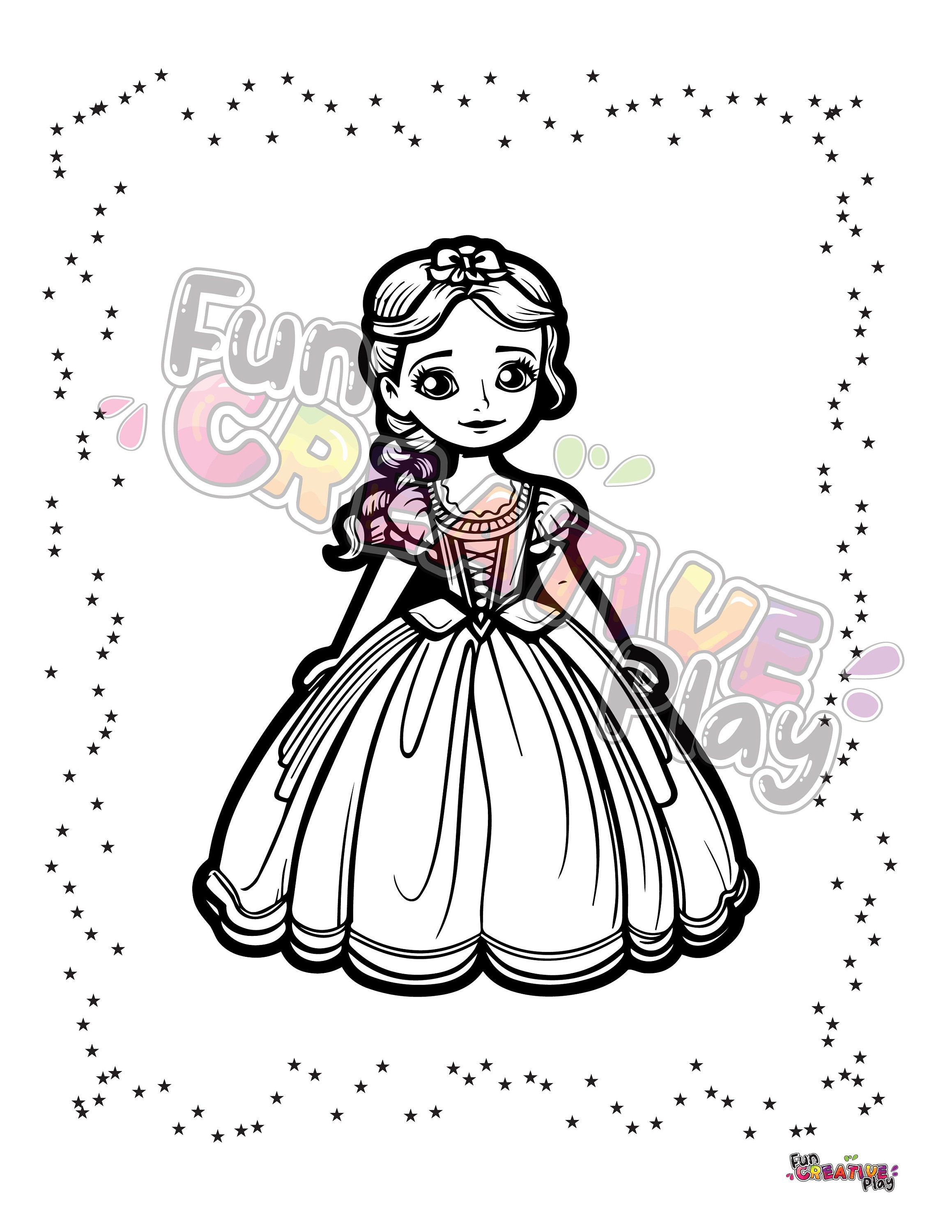 Princes Color, and Cut Printable Paper Dolls for Kid's Imaginative Play ...