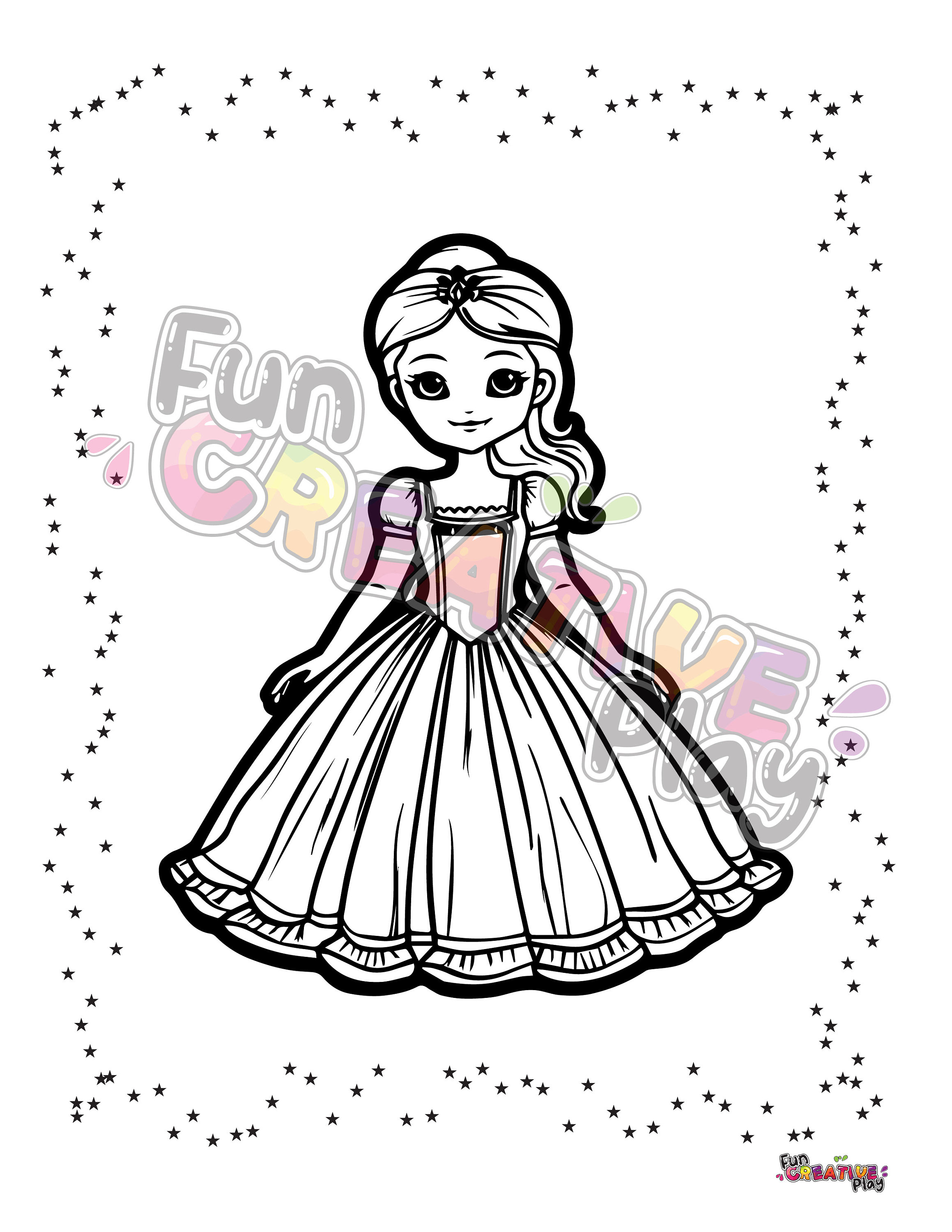 Princes Color, and Cut Printable Paper Dolls for Kid's Imaginative Play ...