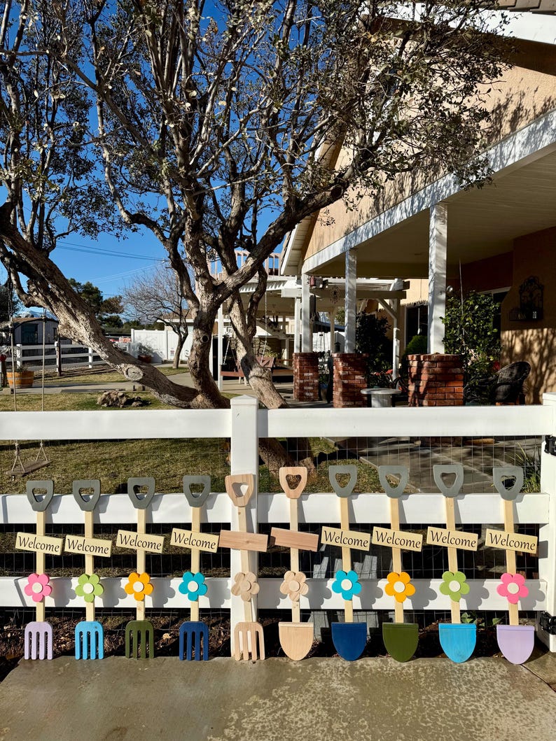 Spring Porch Welcome Sign / Spring Garden Decor / Patio Decor ...