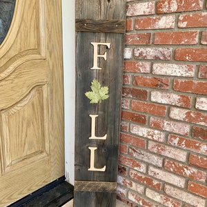 Reclaimed Wood Fall Porch Sign - Etsy
