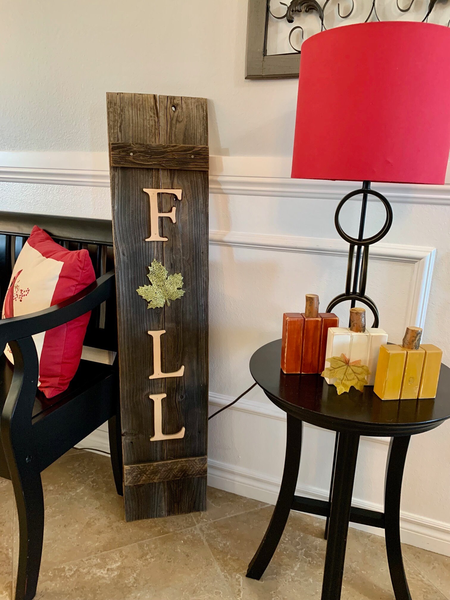 Reclaimed Wood Fall Porch Sign - Etsy