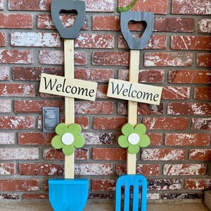 Spring Porch Welcome Sign / Spring Garden Decor / Patio Decor ...