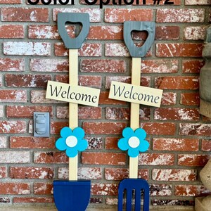 Spring Porch Welcome Sign / Spring Garden Decor / Patio Decor ...