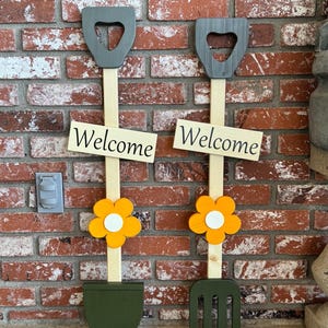 Spring Porch Welcome Sign / Spring Garden Decor / Patio Decor ...