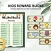 Editable Kids Reward Bucks, Printable, Mom Bucks, Editable Chore Chart ...