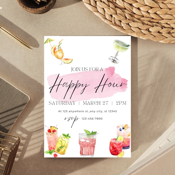 Corporate Happy Hour Invitation - Etsy
