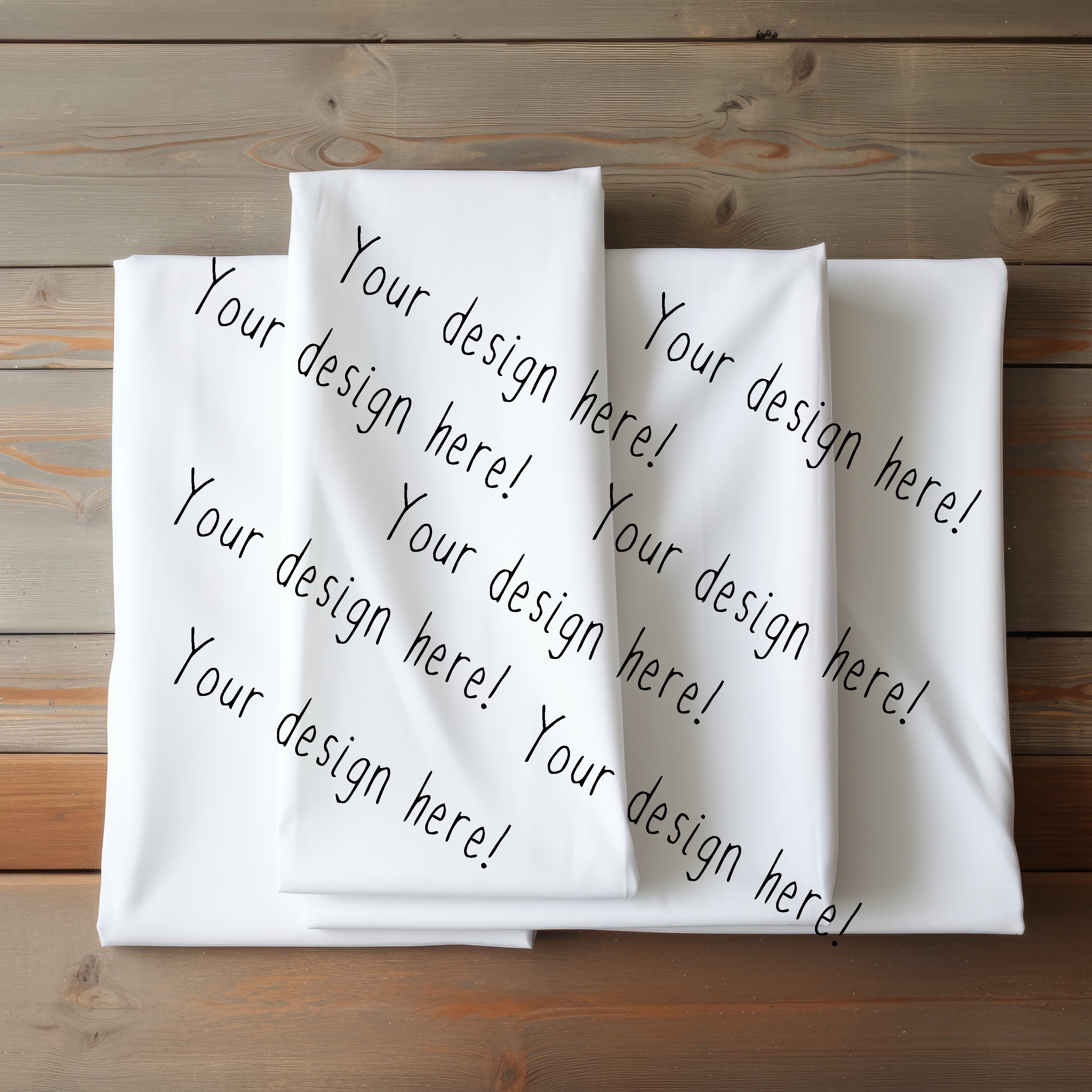 4 Folded Fabric Sheets Mockup Textile Mockup Seamless Pattern Mockup ...