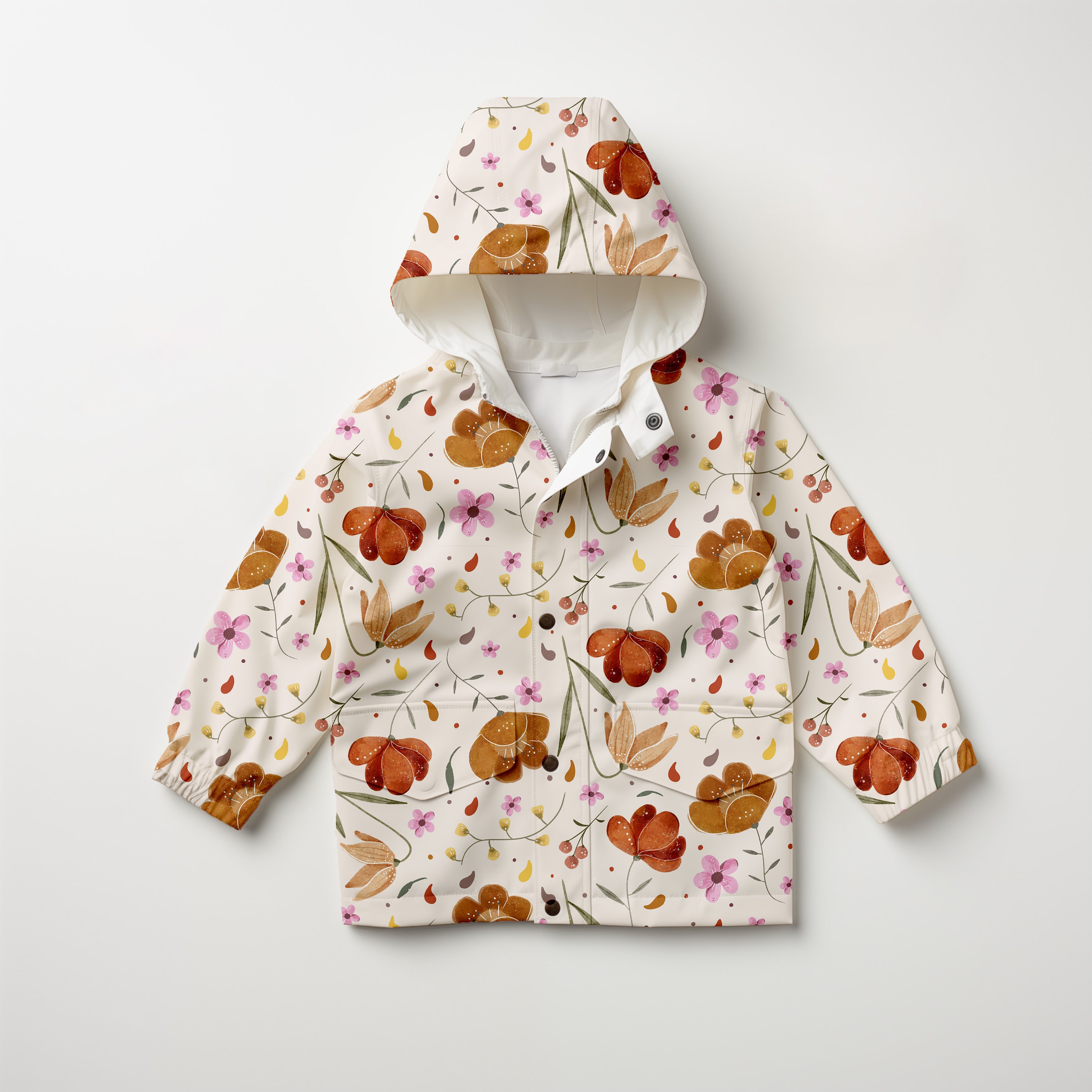 Kids Raincoat Mockup Childs Coat Mockup Seamless Pattern Mockup Pattern ...