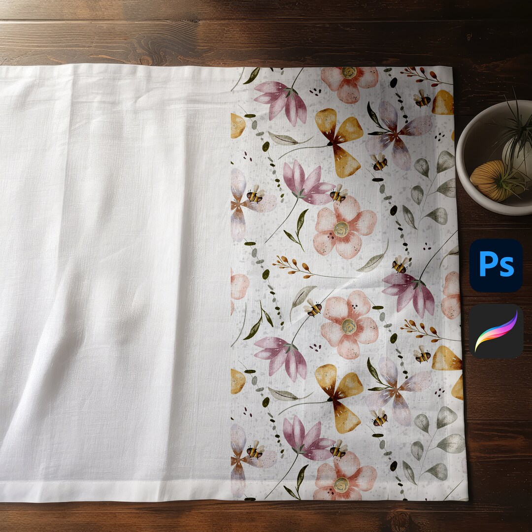 Fabric Mockup Textile Mockup Seamless Pattern Mockup Pattern Template ...
