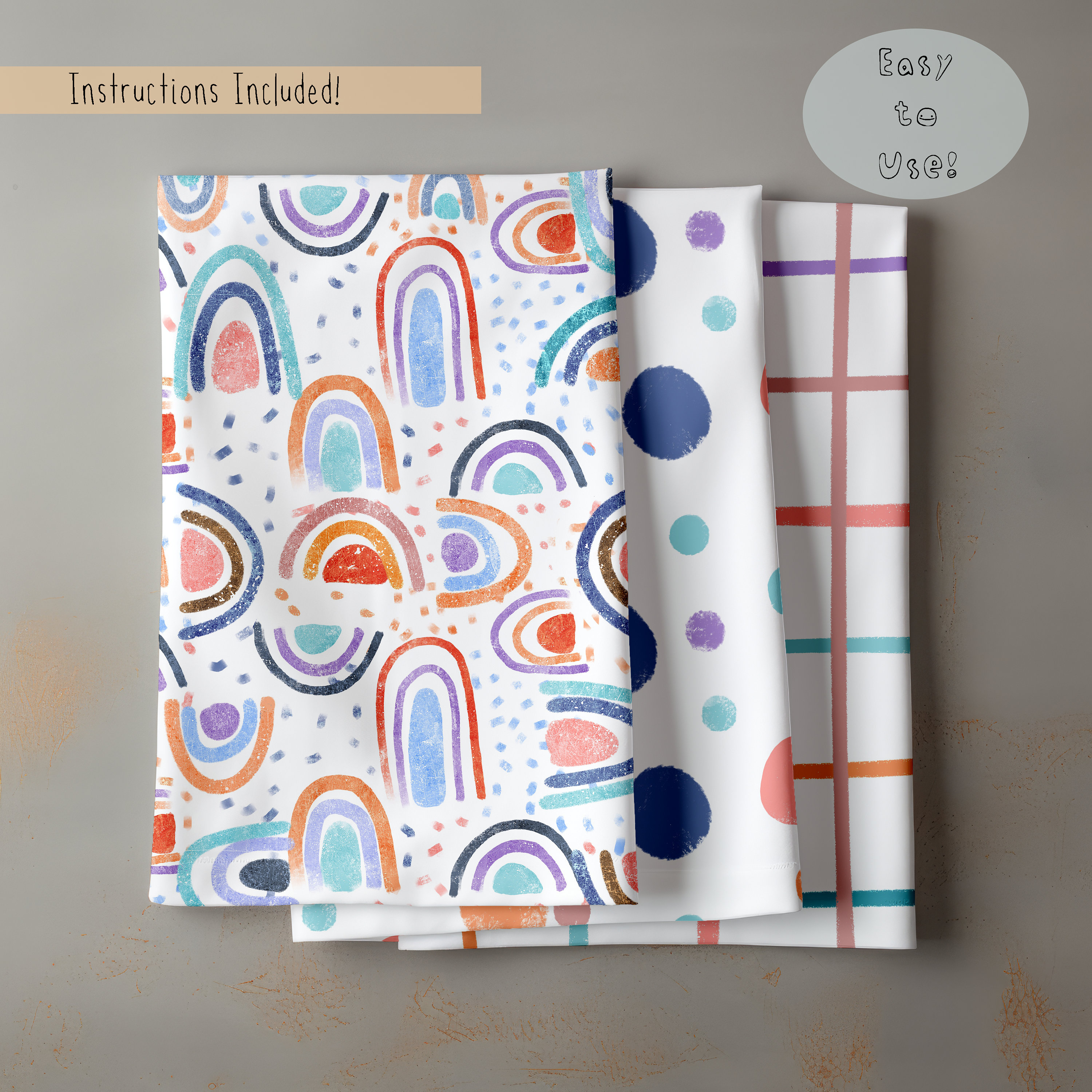 Folded Fabric Mockup Textile Mockup Seamless Pattern Mockup Pattern Template Procreate Mockup