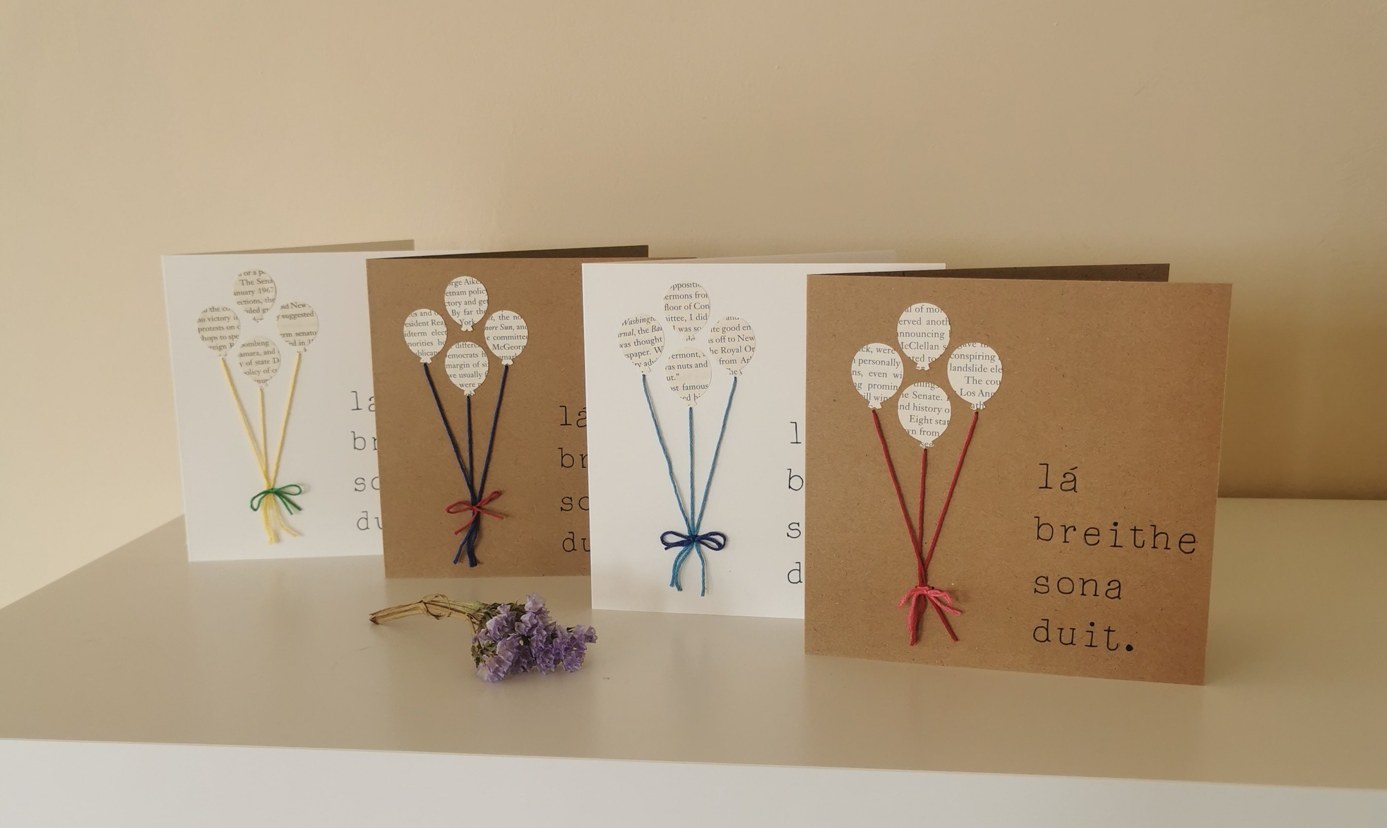 Breithlá Sona Duit - Birthday Card - Balloon | Irish Birthday Cards ...