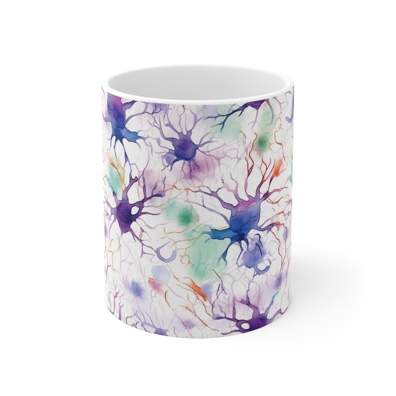 Neuroscience 11 Oz Mug | Watercolor Neurons Mug, Brain Science Mug ...