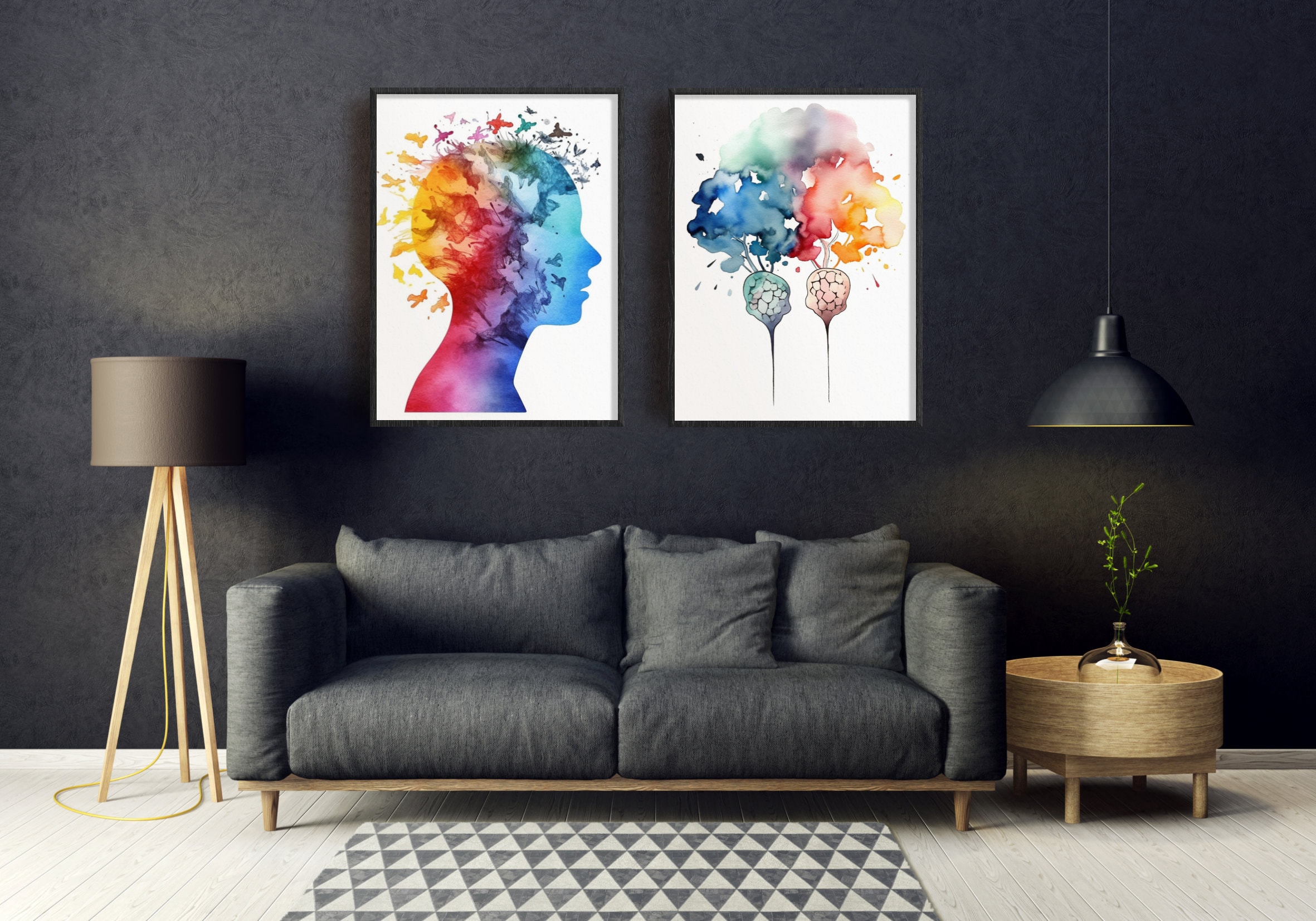 Positive Mindset Art Bundle: Watercolor Prints for Psychology ...