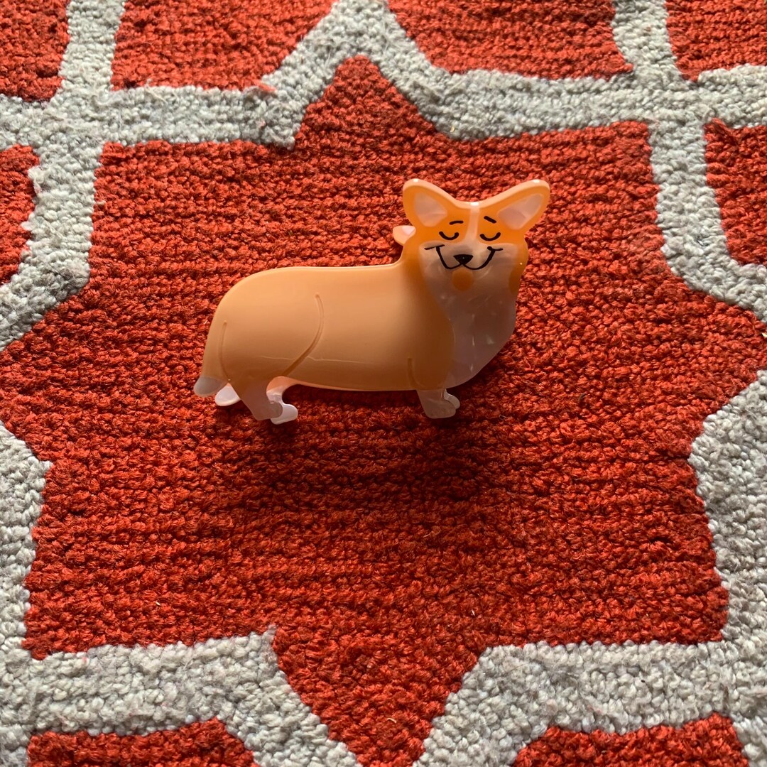Corgi Dog Hair Claw Clip - Kawaii - Etsy