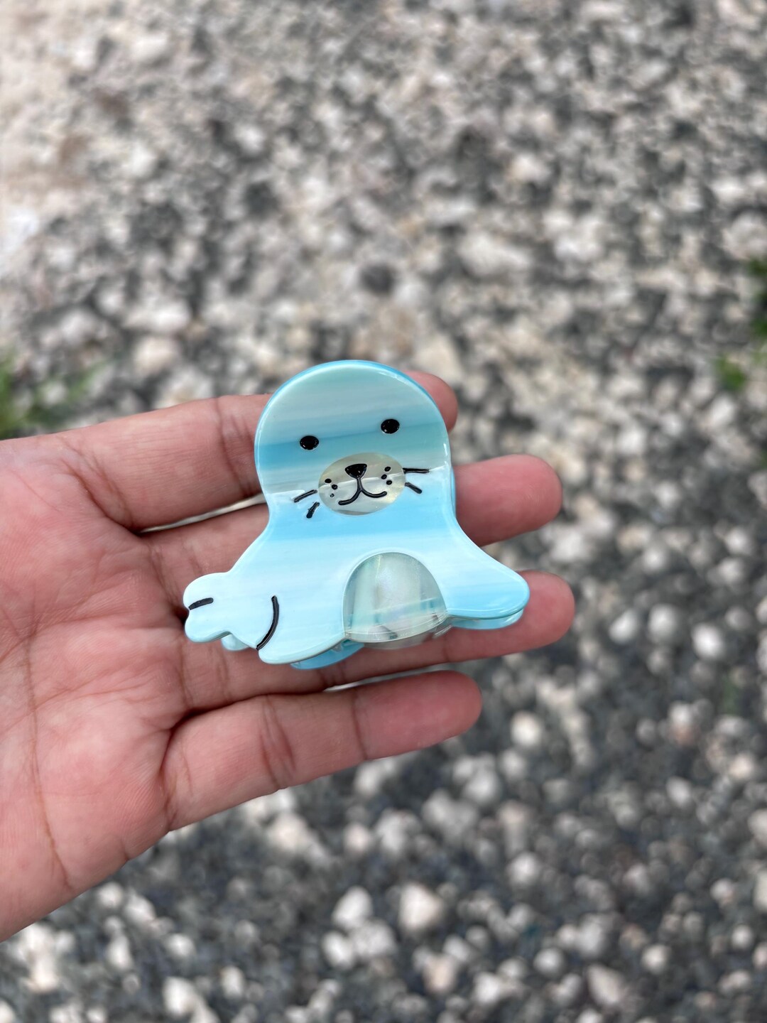 Cute Baby Seal Hair Claw Clip - Kawaii - Etsy