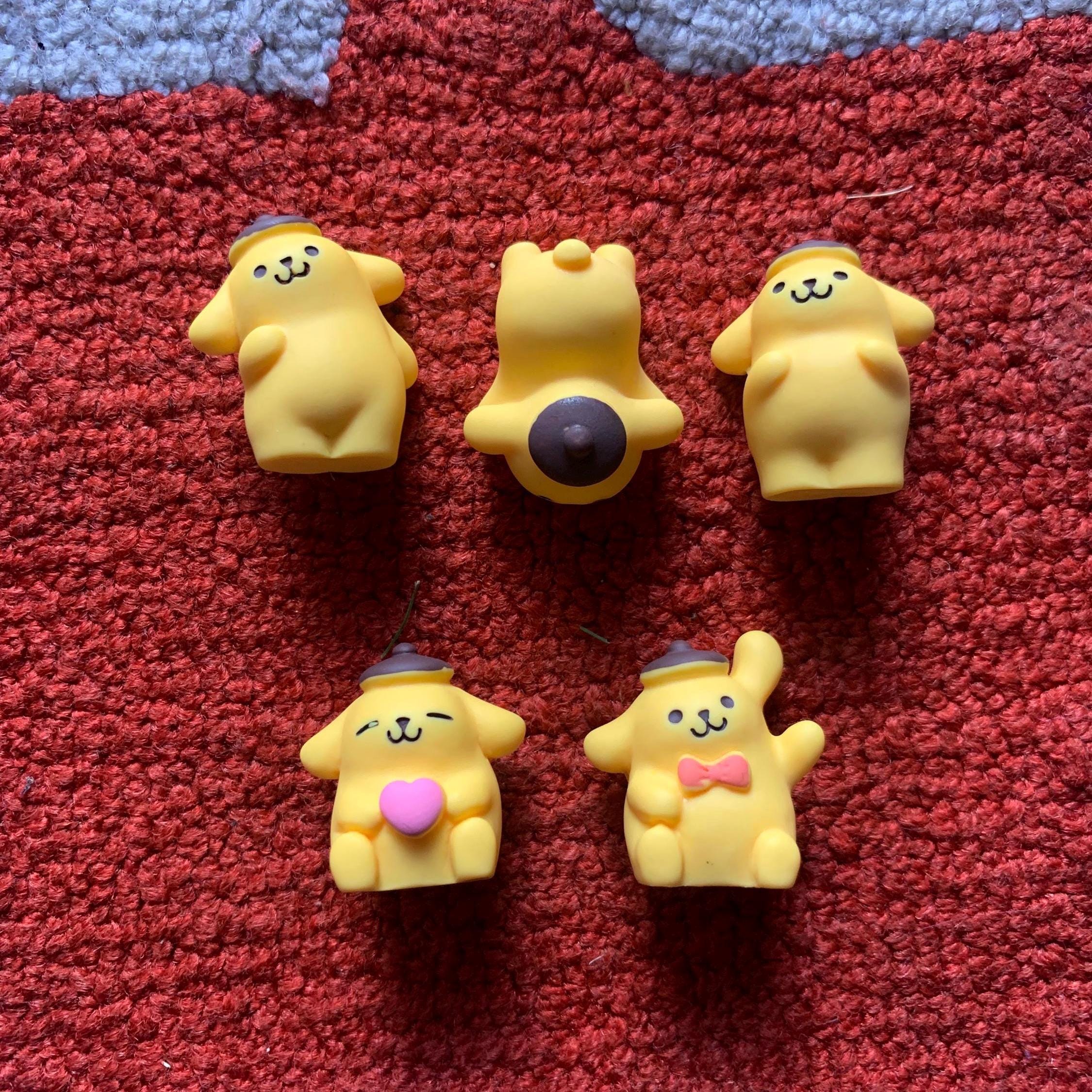 Cute Pompompurin Sanrio 3D Charm Figure - Kawaii Pompom Purin - Set of ...