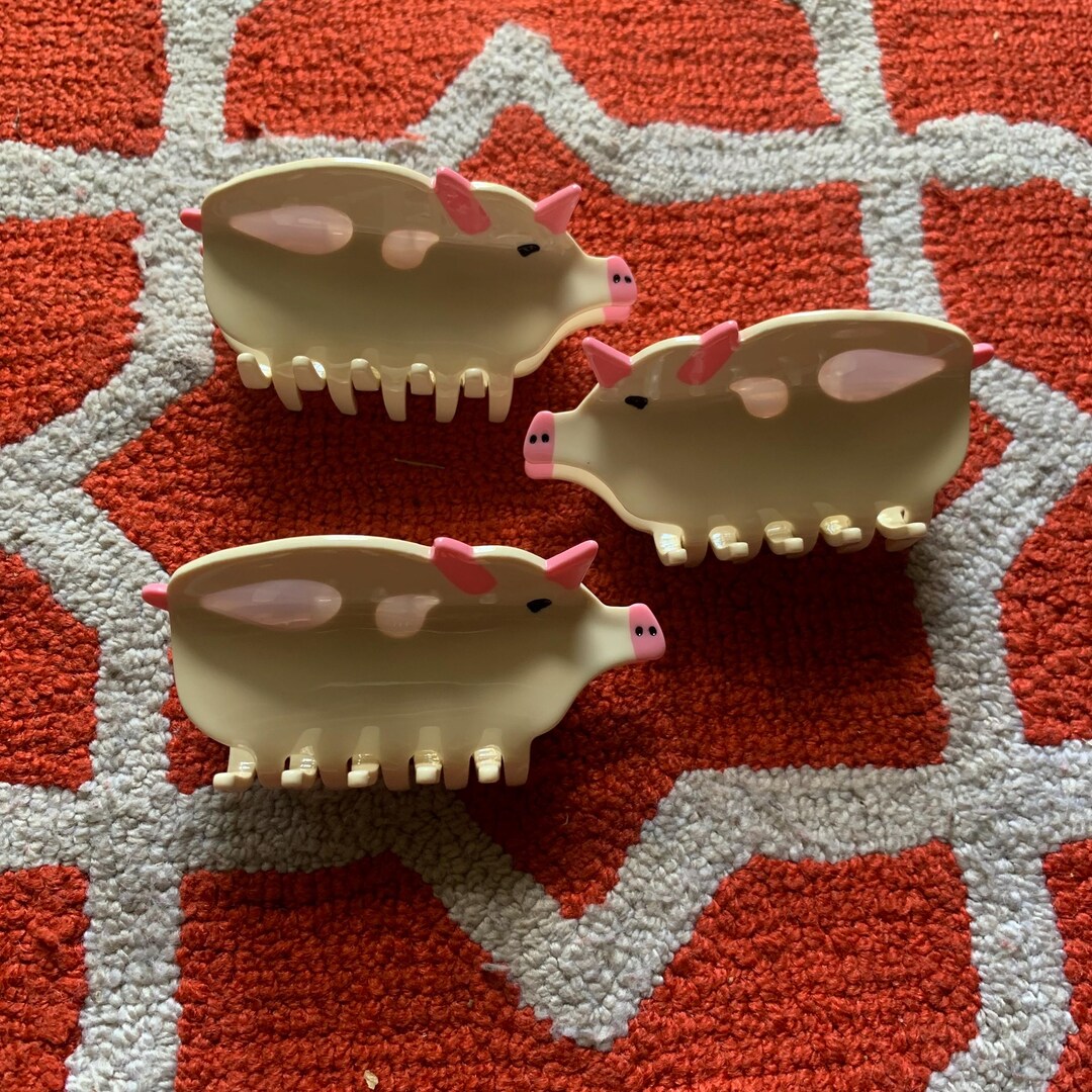 Pig Hair Claw Clip - Etsy