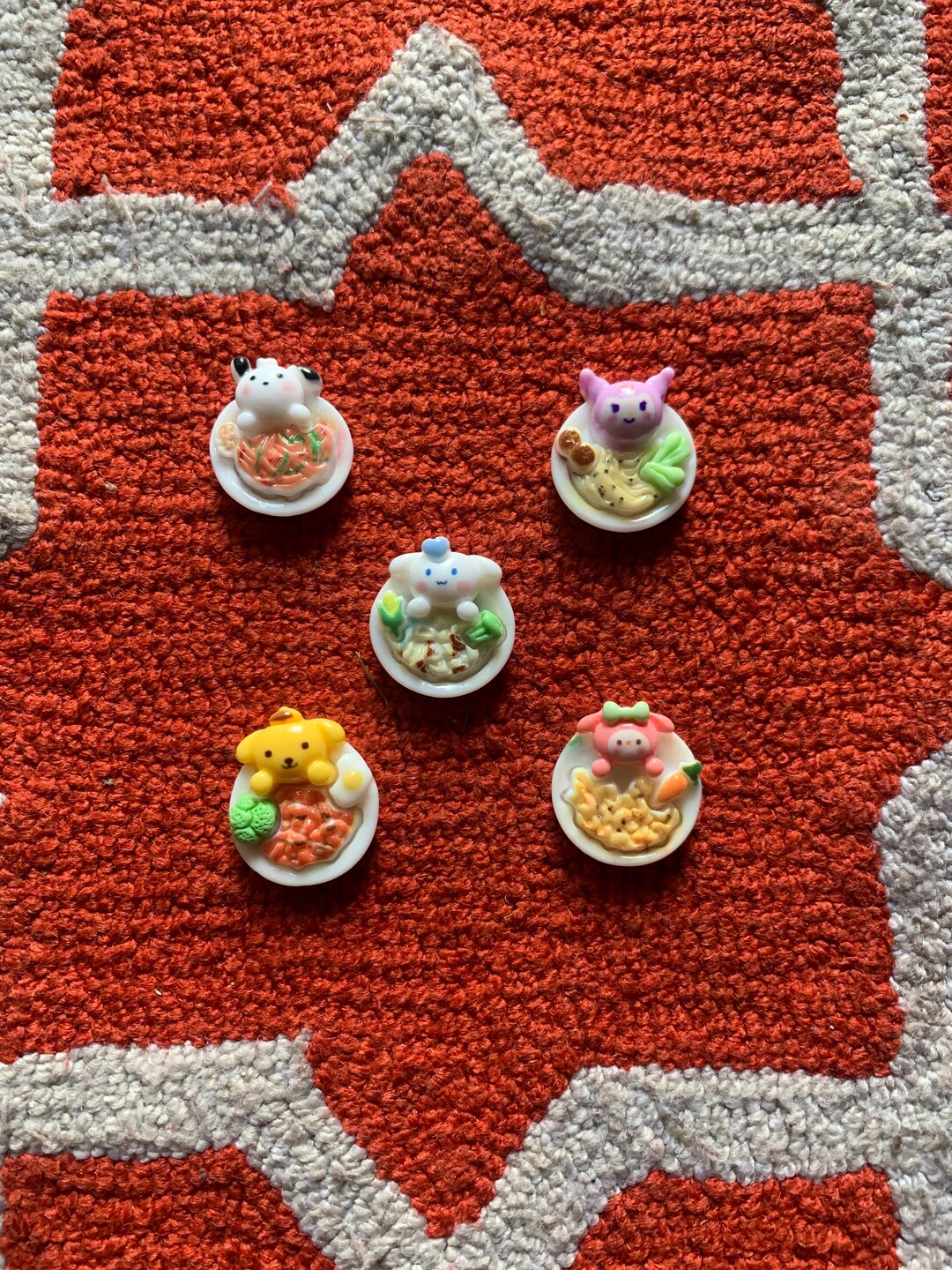 Sanrio Bento Curry Plate Magnet Set Kuromi Pochacco Pompompurin ...