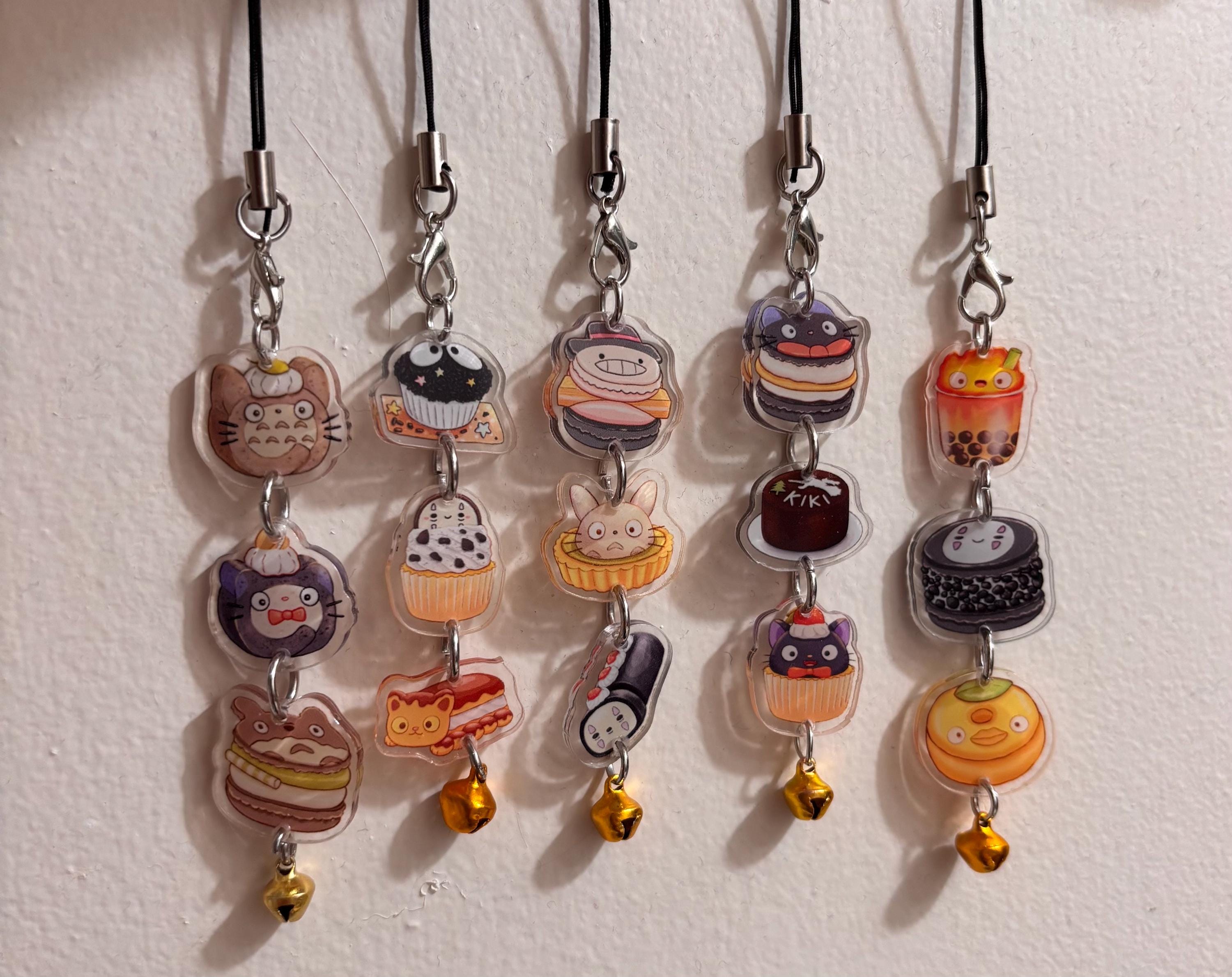 Ghibli Lucky Stacked Keychain Bag Charm Phone Charm Totoro Kiki ...