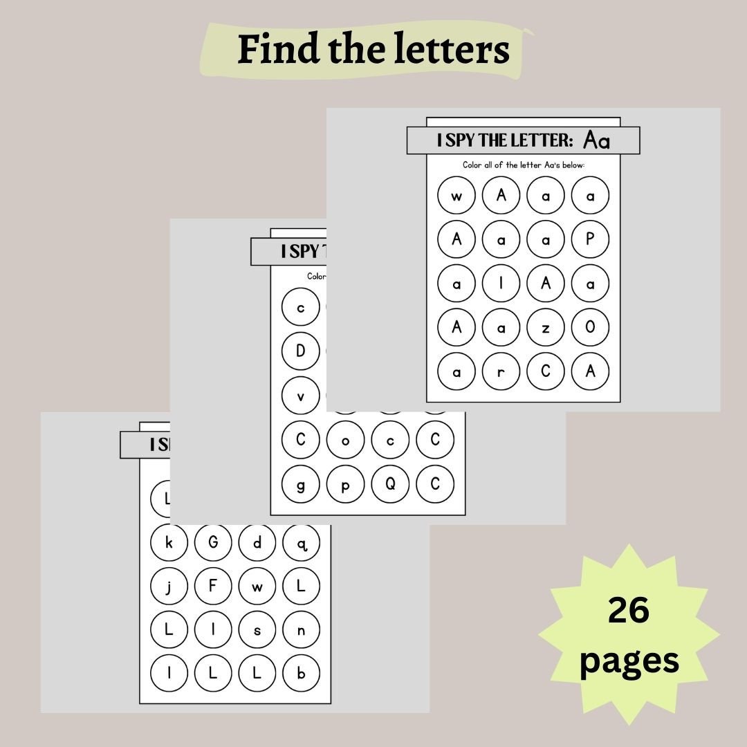 Letters and Numbers Worksheets (homeschool, Preschool, Alphabets A to Z ...