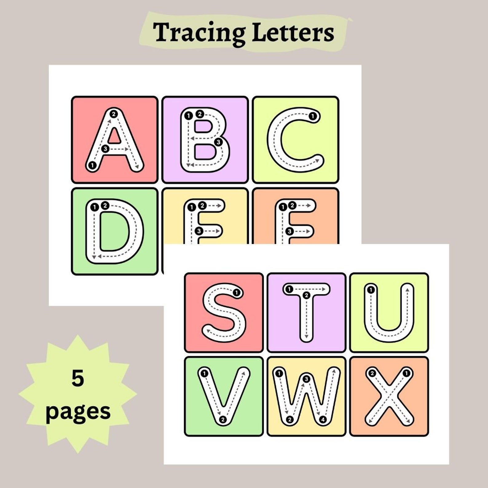 Letters and Numbers Worksheets (homeschool, Preschool, Alphabets A to Z ...