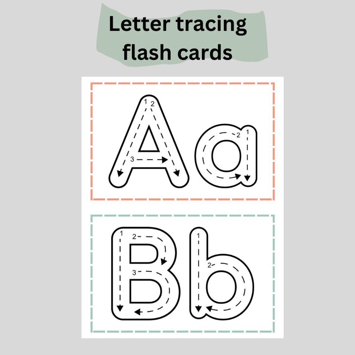 Uppercase & Lowercase Letter Tracing Worksheets(homeschool, Preschool ...
