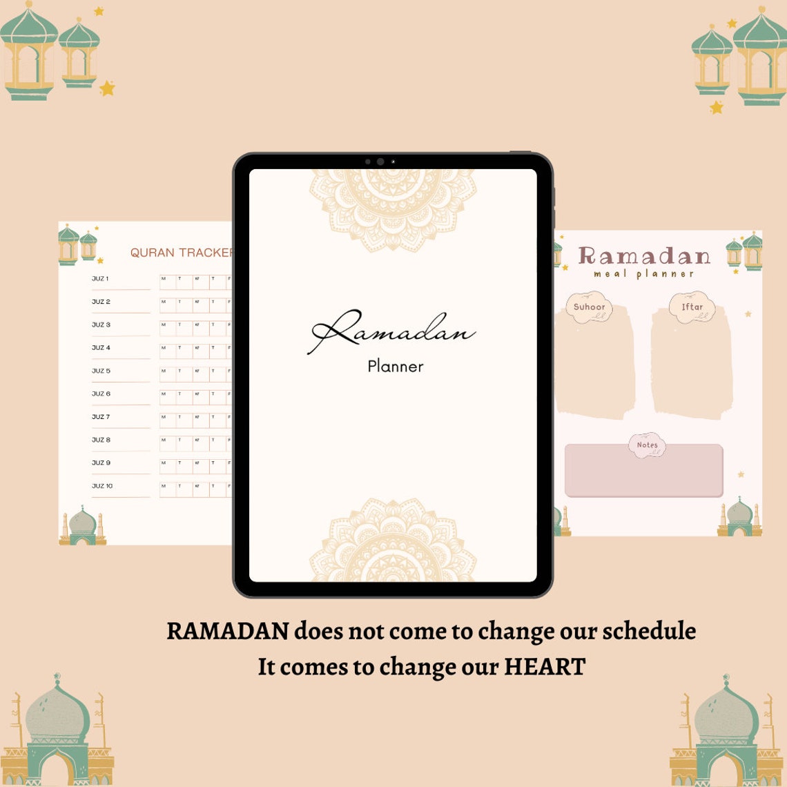 2025 Ramadan Planner, 1446 Ramadan, Daily Digital Planner, Days Tracker ...