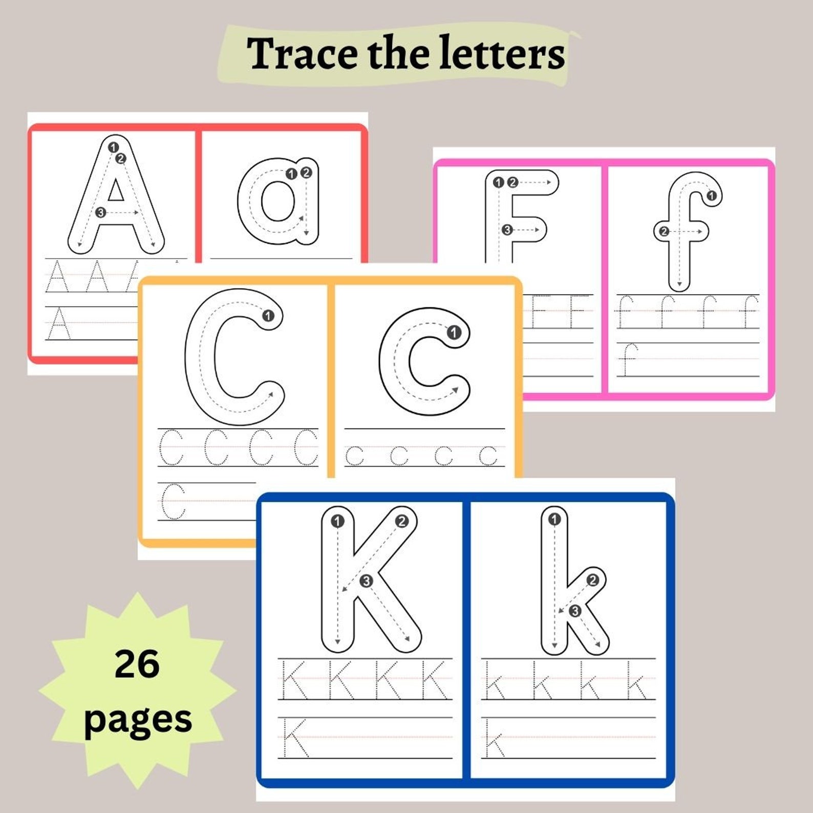 Letters and Numbers Worksheets (homeschool, Preschool, Alphabets A to Z ...