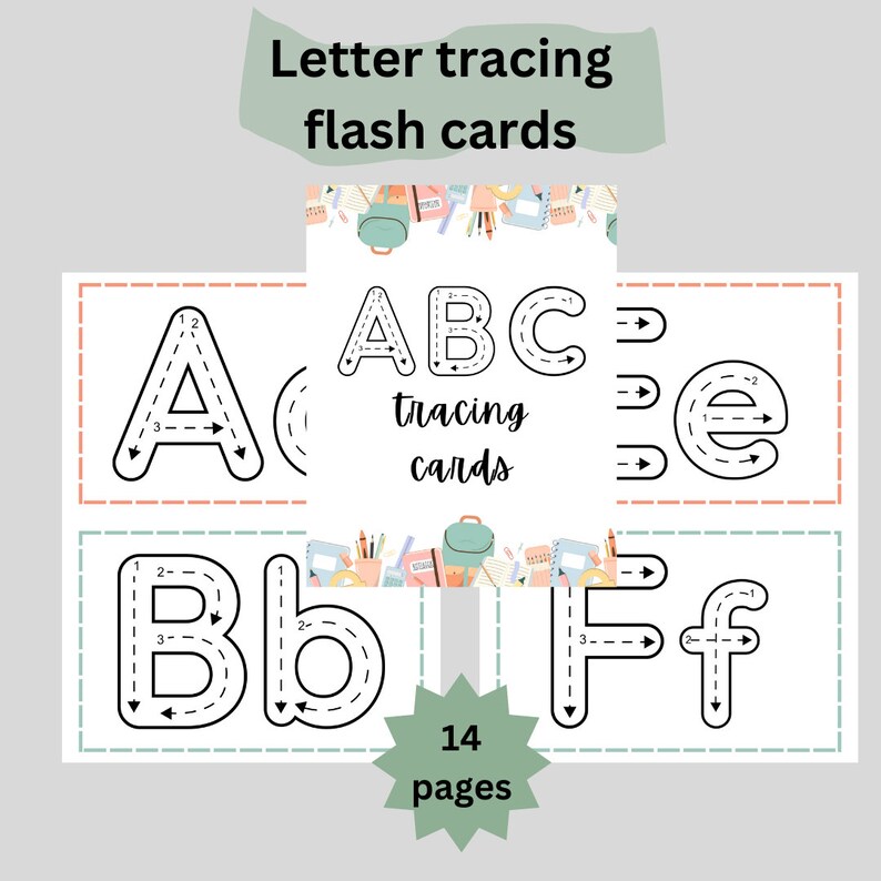 Uppercase & Lowercase Letter Tracing Worksheetshomeschool, Preschool ...