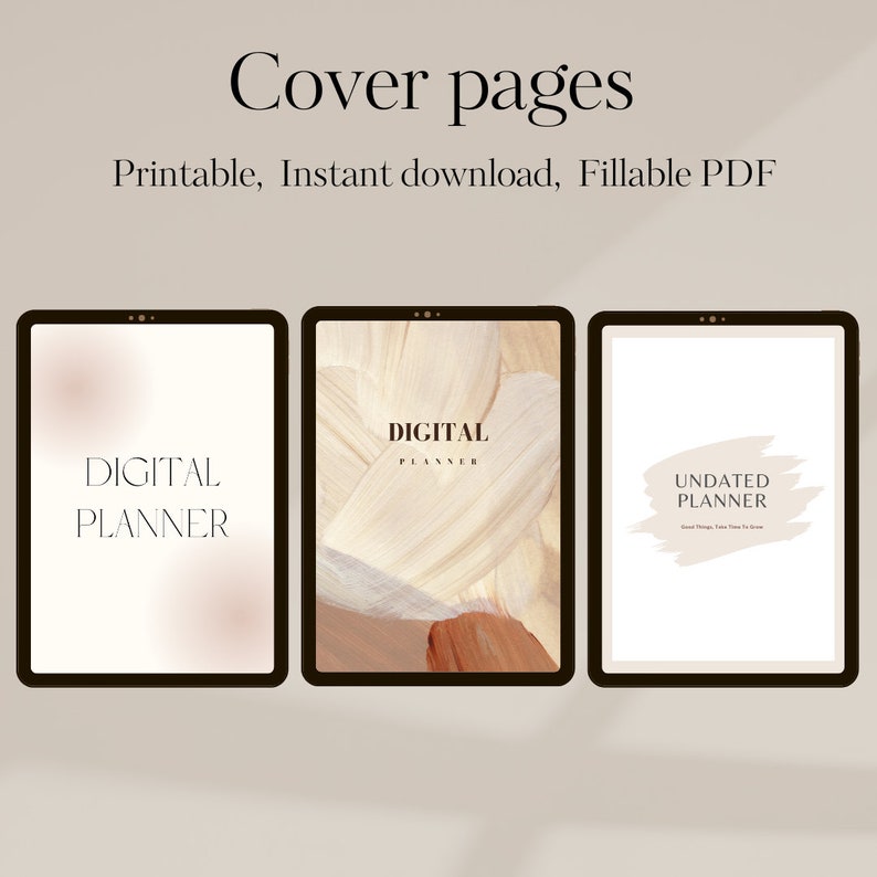 Undated Goodnotes Template, Digital Planner, Daily, Weekly, Monthly ...