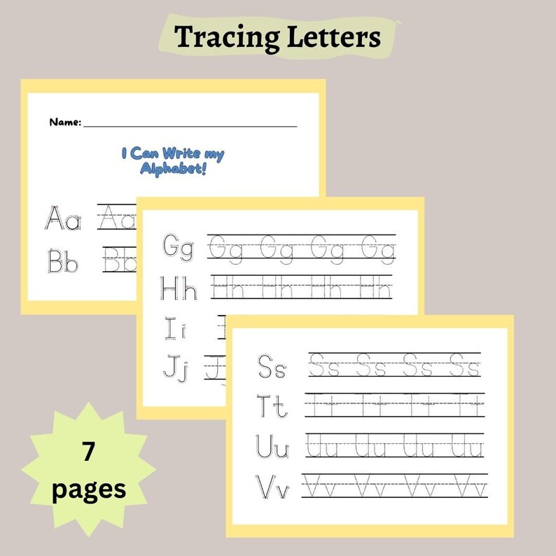Letters and Numbers Worksheets (homeschool, Preschool, Alphabets A to Z ...