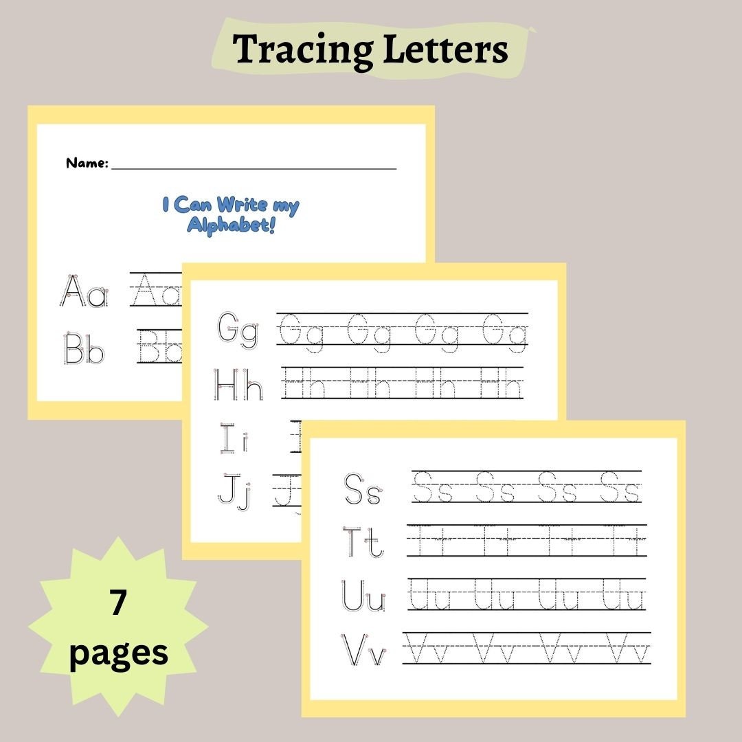 Letters and Numbers Worksheets (homeschool, Preschool, Alphabets A to Z ...