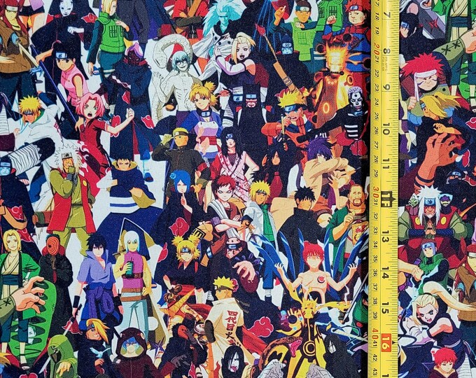 NRTO Anime Collage Fabric Half Yard and 1 Yard Available Brand New - Etsy
