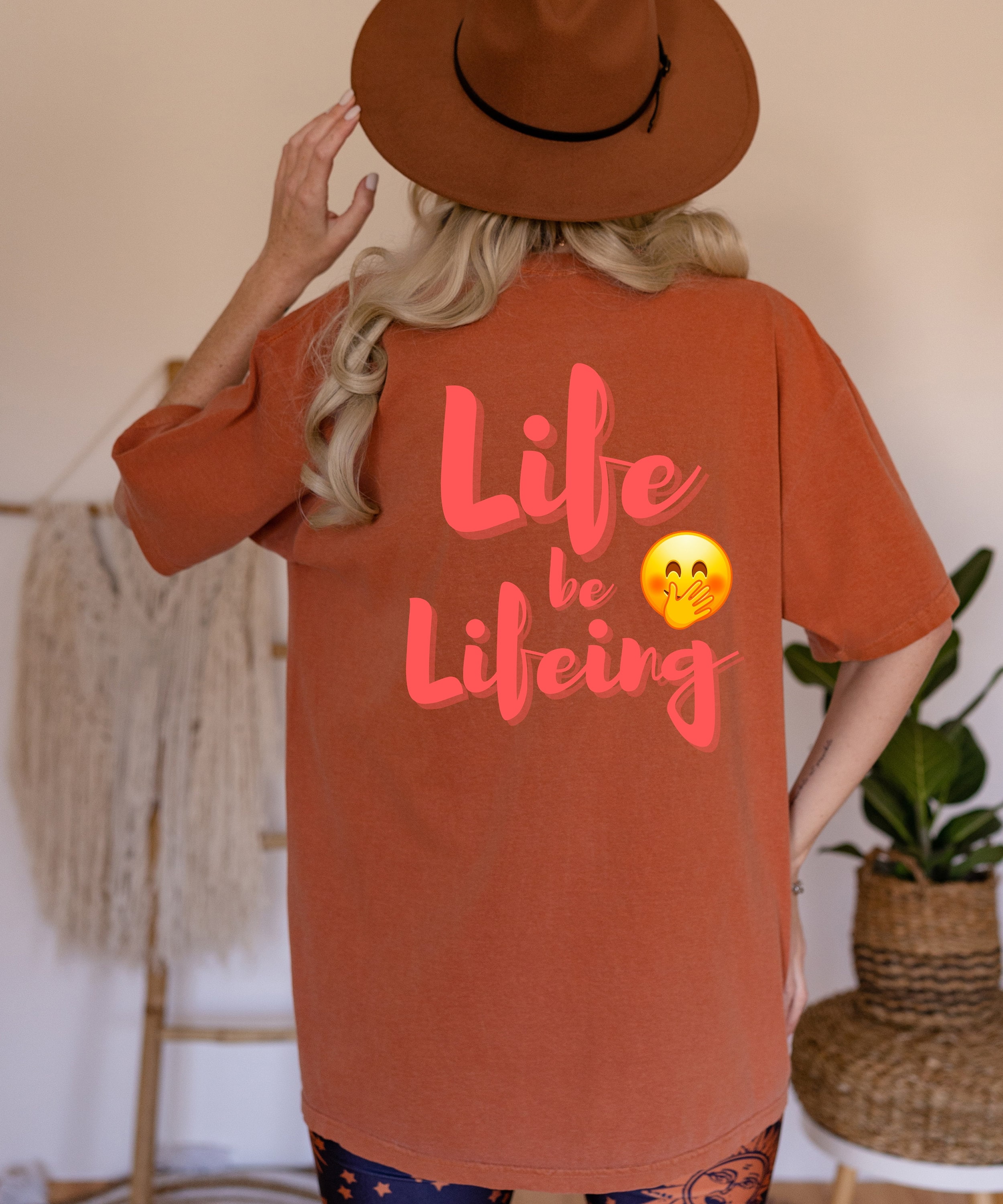 Life Be Lifeing Unisex Garment-dyed Oversized T-shirt - Etsy