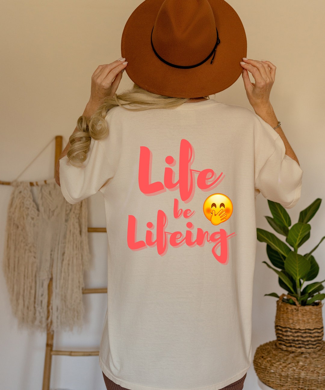 Life Be Lifeing Unisex Garment-dyed Oversized T-shirt - Etsy