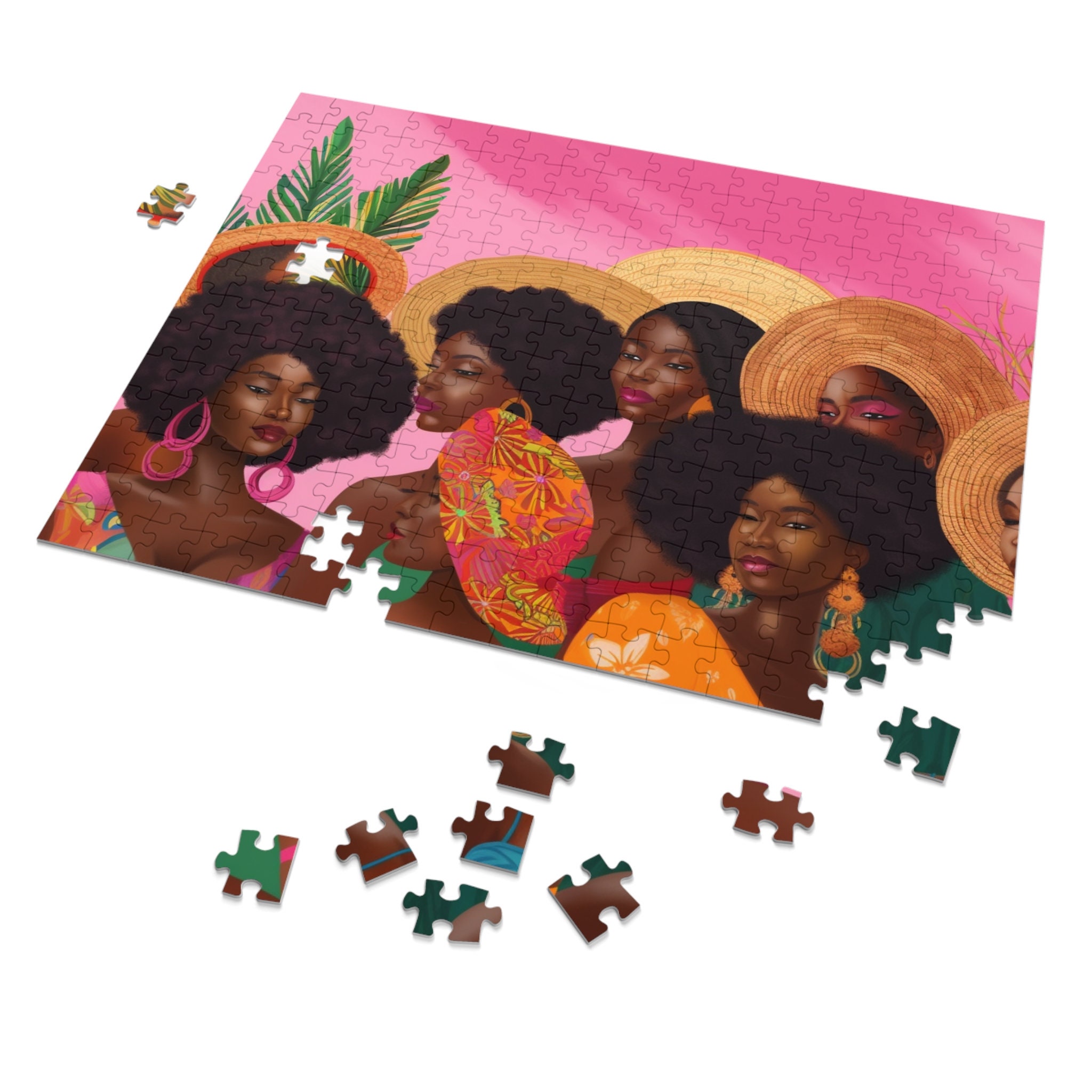 Melanin Shades of Brown Rich Black Women Abundance Jigsaw 30, 110, 252 ...